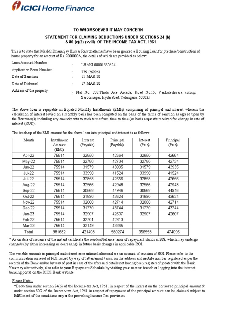 LHXXXXXXXXXXXX24 | PDF | Loans | Interest