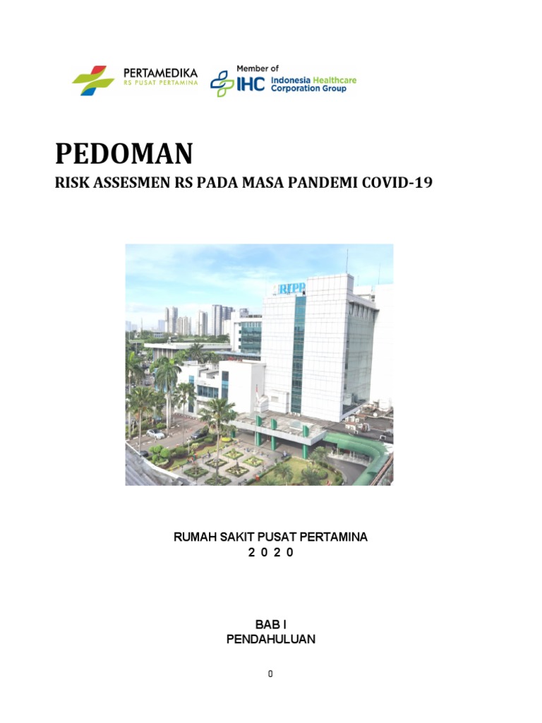 Panduan Asesmen Risiko RS COVID-19 | PDF | Sains & Matematika