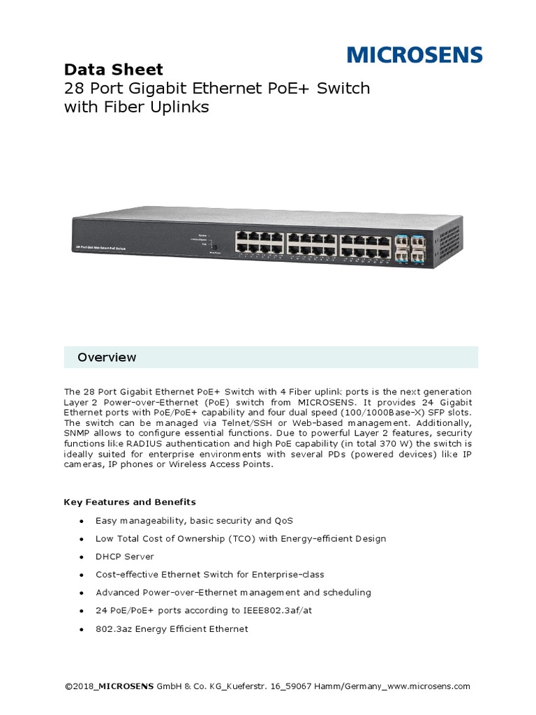 MS400834M | PDF | Port (Computer Networking) | Network Switch
