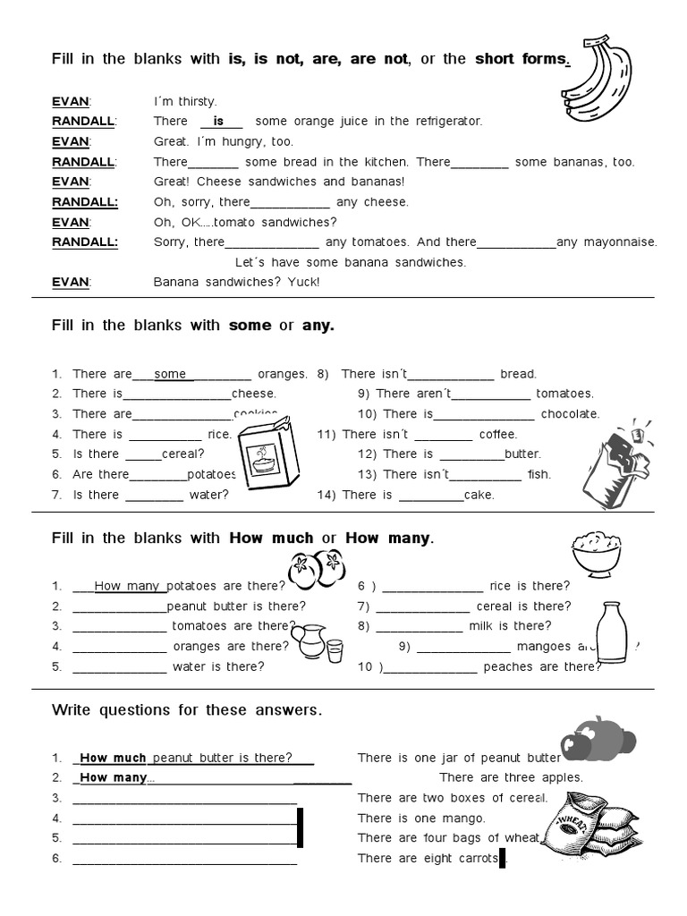Food Quantity Exercises PDF | PDF | Foods | Food And Drink