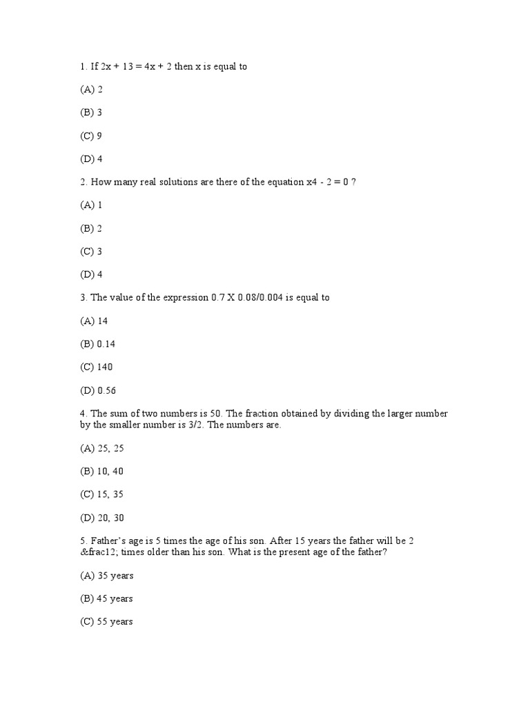 KVS TGT Maths Previous Year Papers | PDF | Momentum | Acid