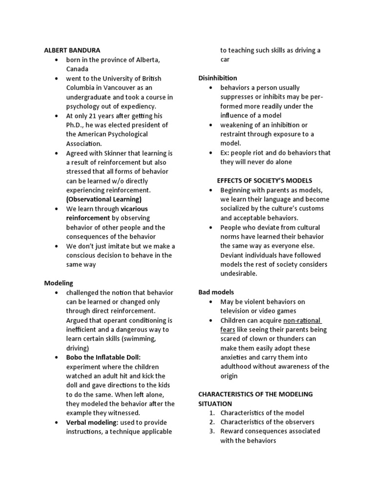 Albert Bandura | PDF | Self Efficacy | Anxiety