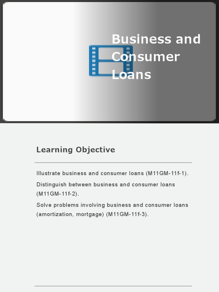 5 Business and Consumer Loans | PDF | Loans | Mortgage Loan