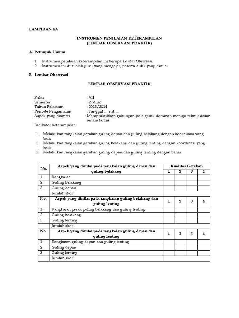 LAMPIRAN 4AB - RPPPJOK - Kota Gede | PDF