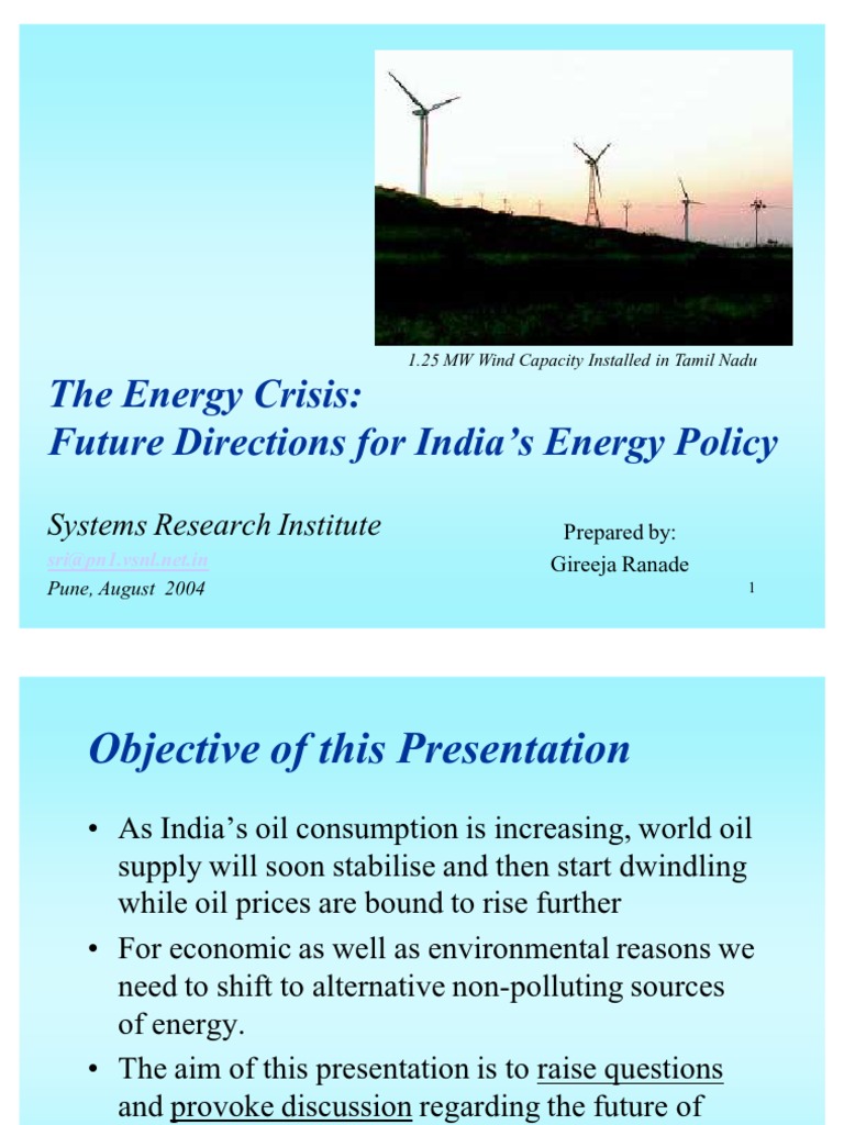 The Energy Crisis | PDF | Solar Power | Renewable Energy