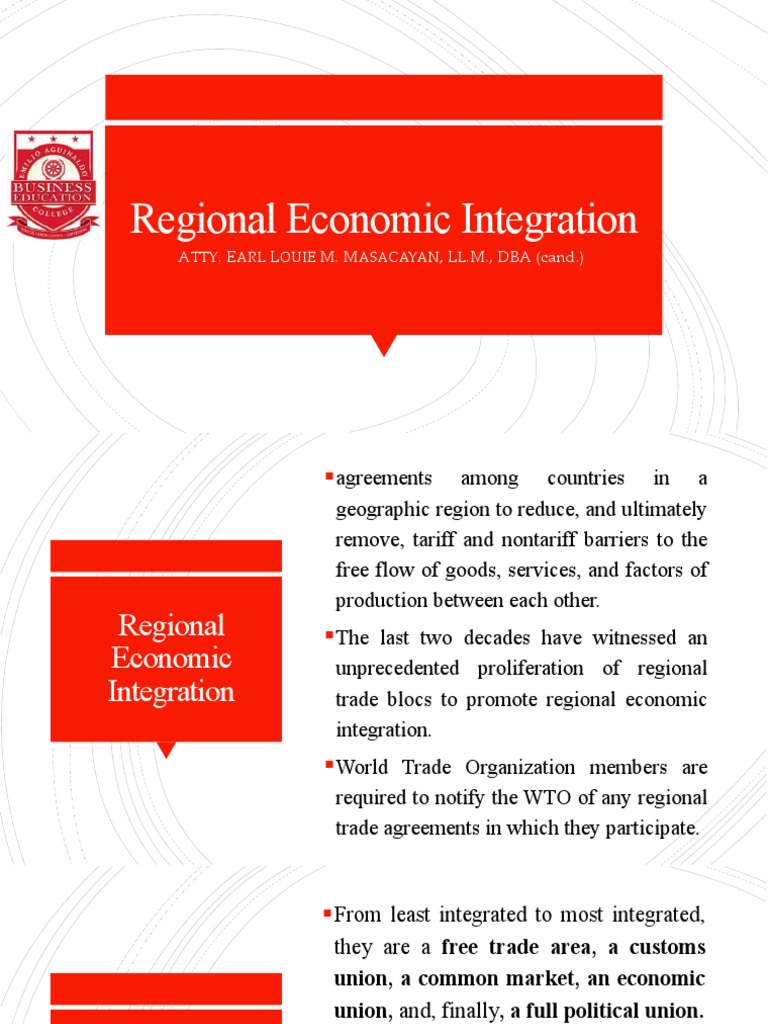 08 Regional Economic Integration | PDF | European Union | Asia Pacific Economic Cooperation