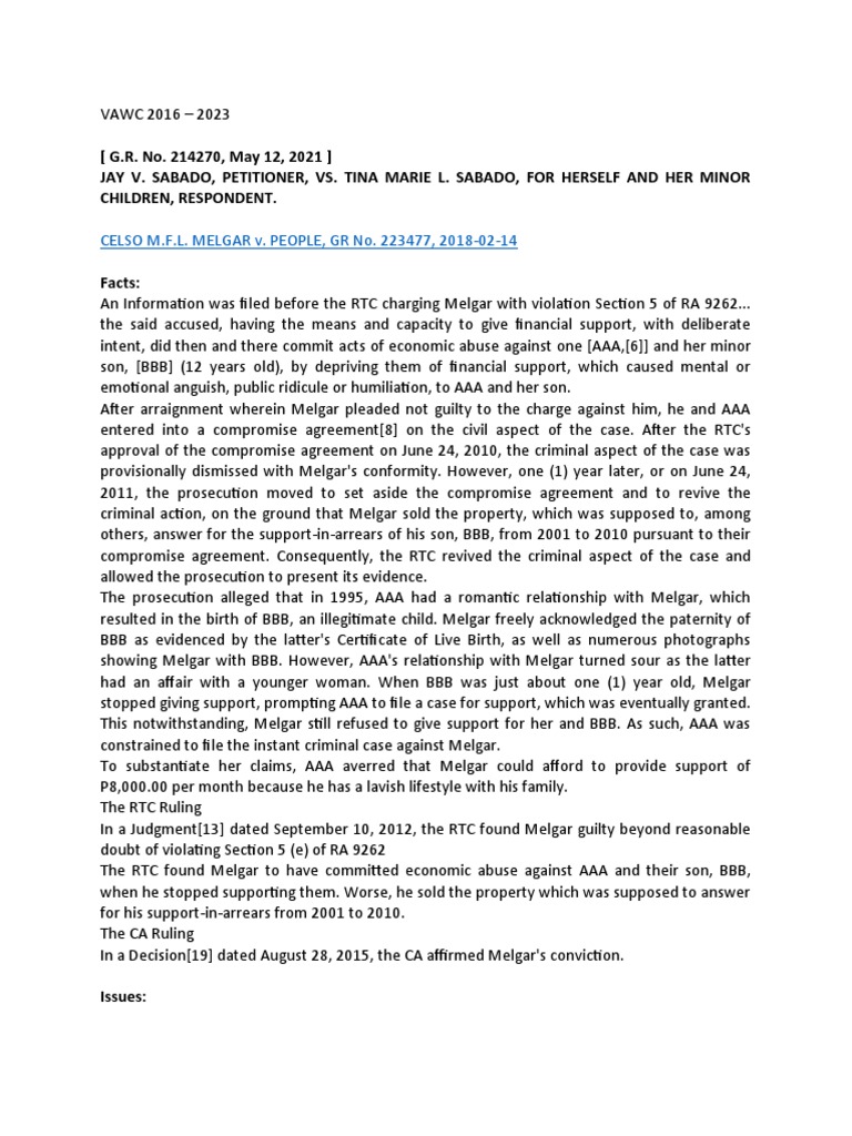 Vawc 2016 | PDF | Psychological Abuse | Violence