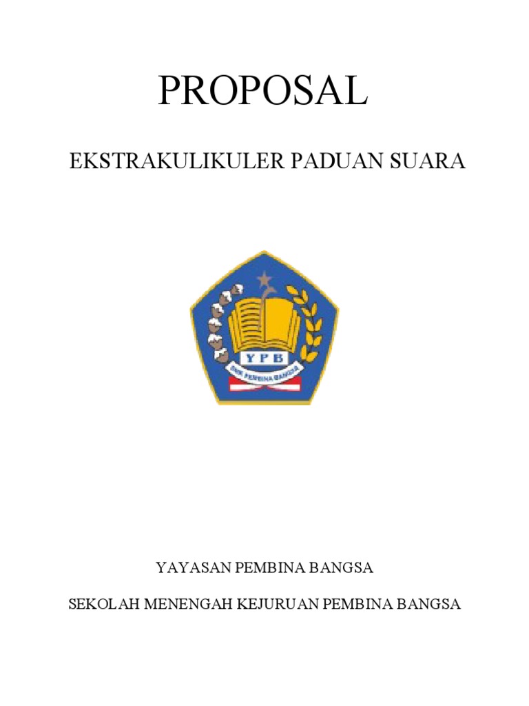Proposal Paduan Suara | PDF Proposal Paduan Suara | PDF