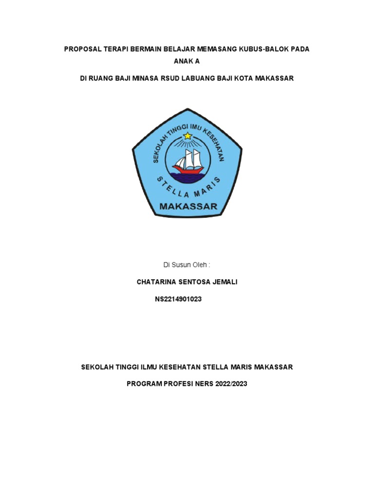 Proposal Terapi Bermain Anak | PDF