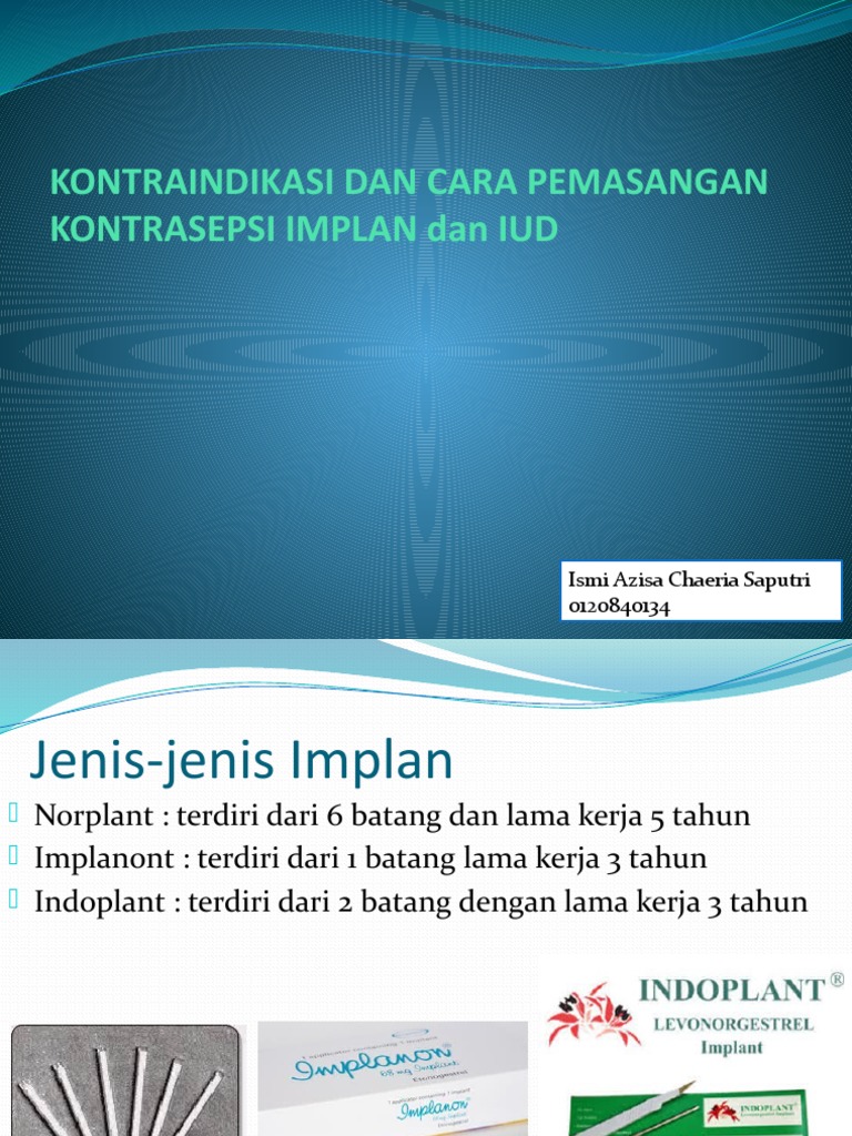 Cara Pemasangan IMPLAN N IUD | PDF