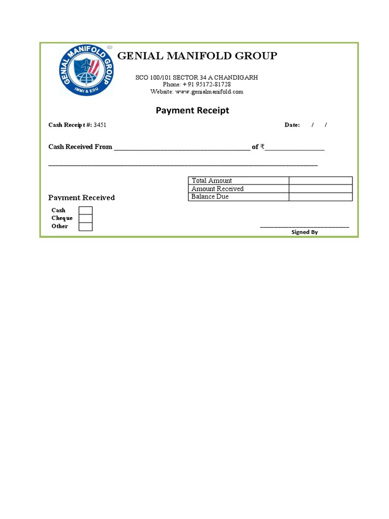 Payment Recipt | PDF