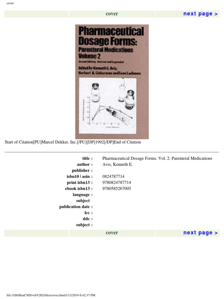 Lachman Vol2 Parenteral PDF | PDF | Sterilization (Microbiology ...