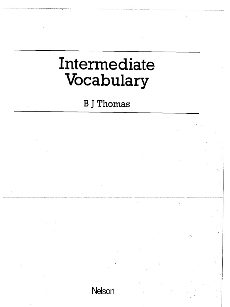Intermediate Vocabulary | PDF