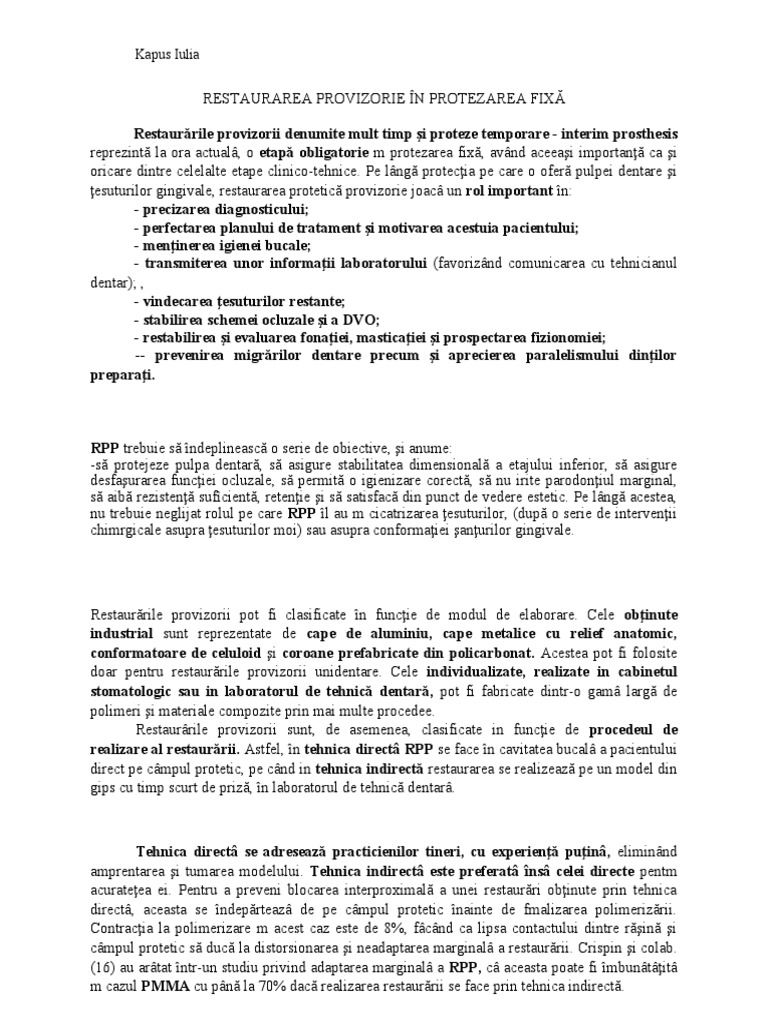 Restaurarile Provizorii | PDF