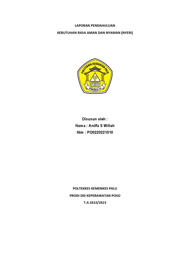 LP Kebutuhan Rasa Aman Dan Nyaman (Nyeri) | PDF