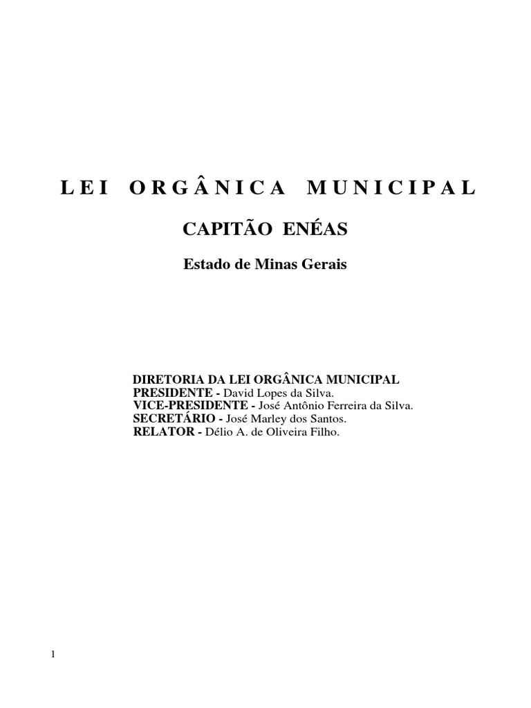 Lei Org. Municipal - Atualizada 2022 | PDF | Administração pública ...