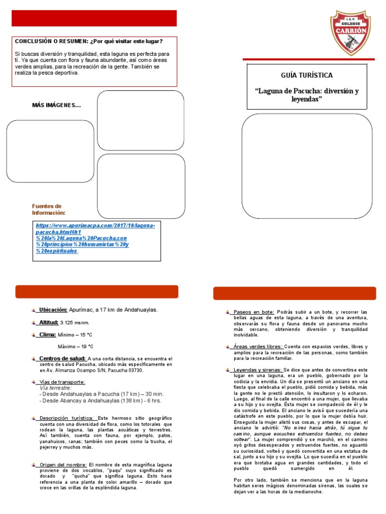 Diptico Guía Turística UWU | PDF