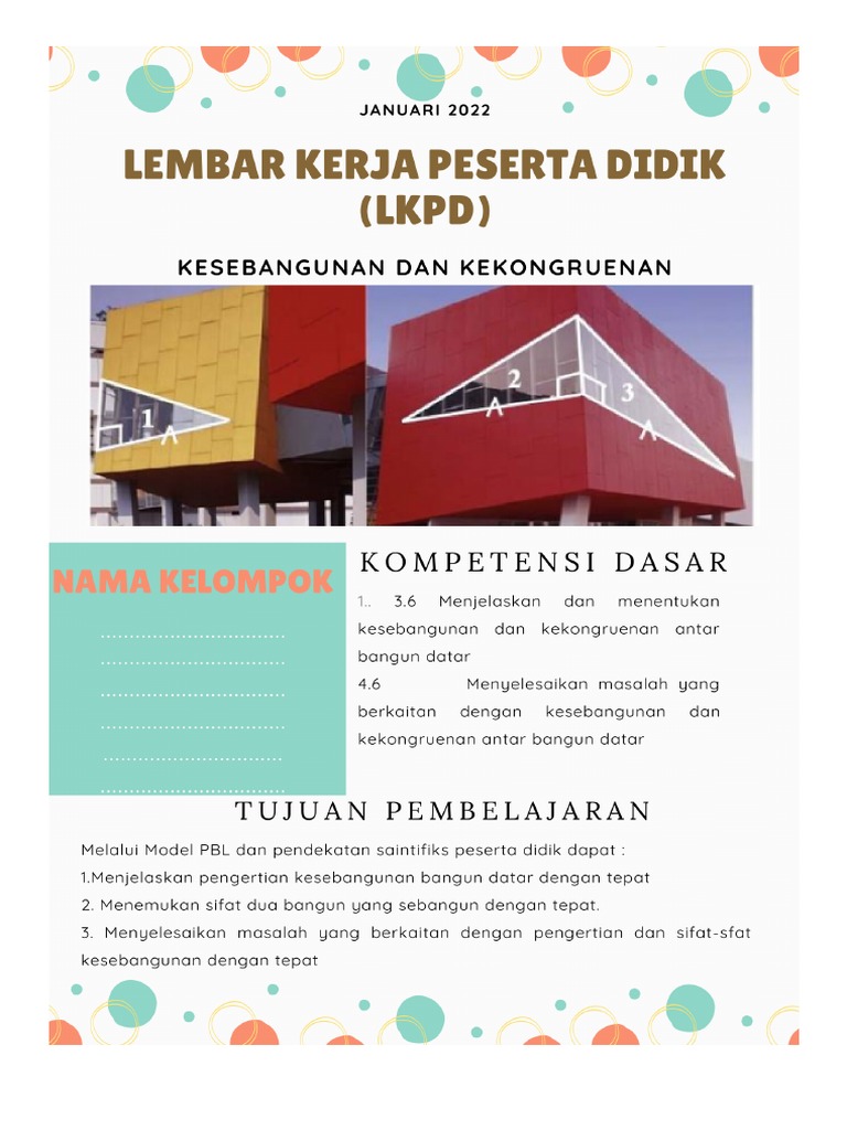 LKPD PBL Kesebangunan | PDF