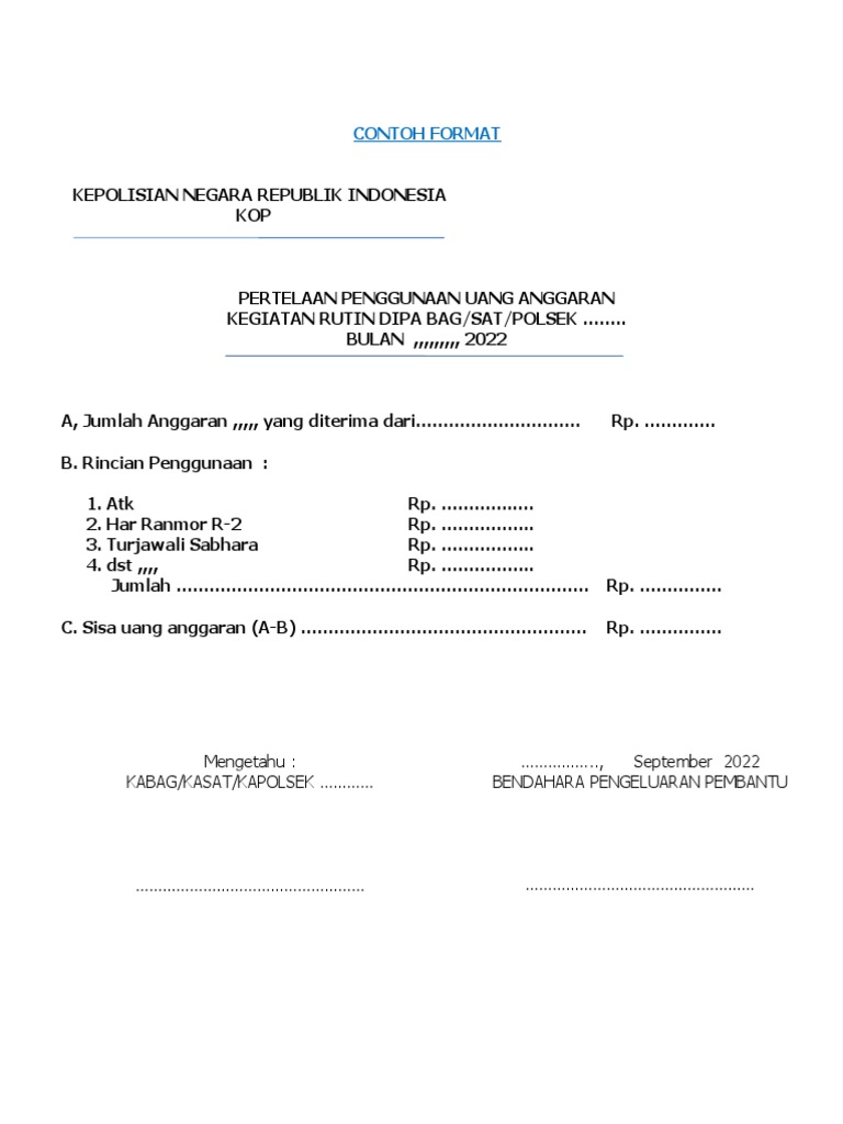 Contoh Format | PDF