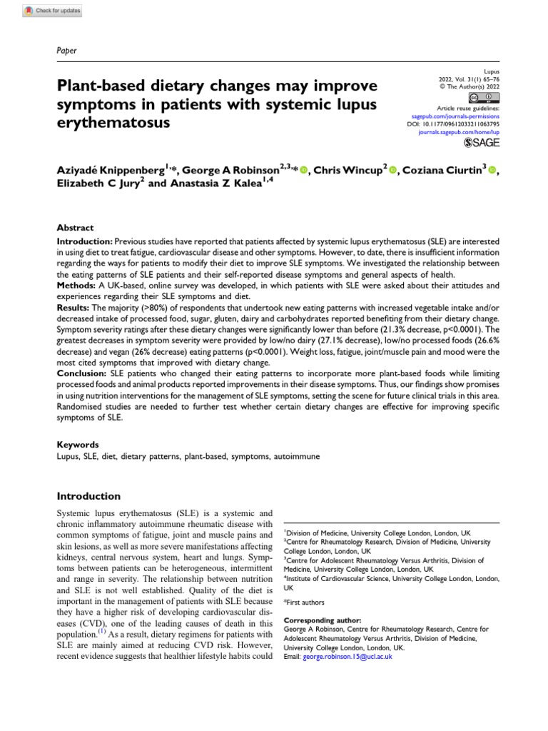 Plant-Based Dietary Changes May Improve Symptoms in Patients With ...