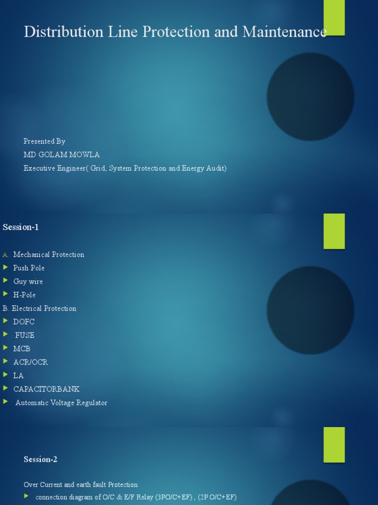 Distribution Line Protection Guide | PDF | Electricity | Equipment