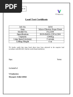 Load Test Certificate for Model F15 | PDF | Business