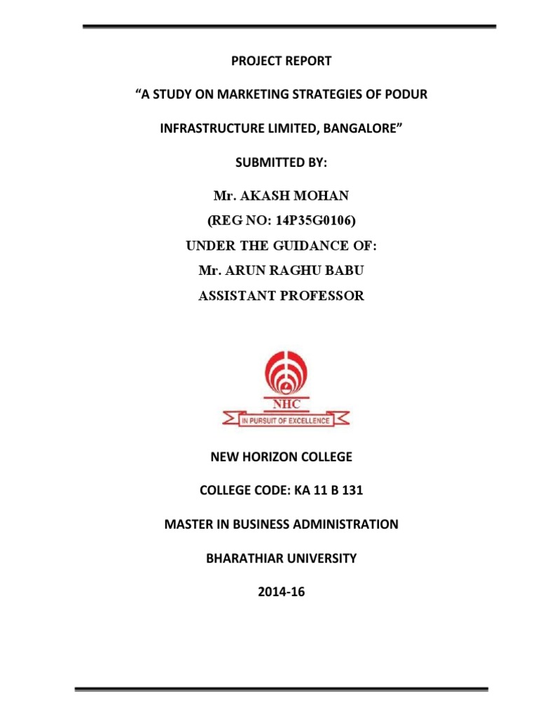 Marketing Strategies Project Report | PDF | Marketing | Sales