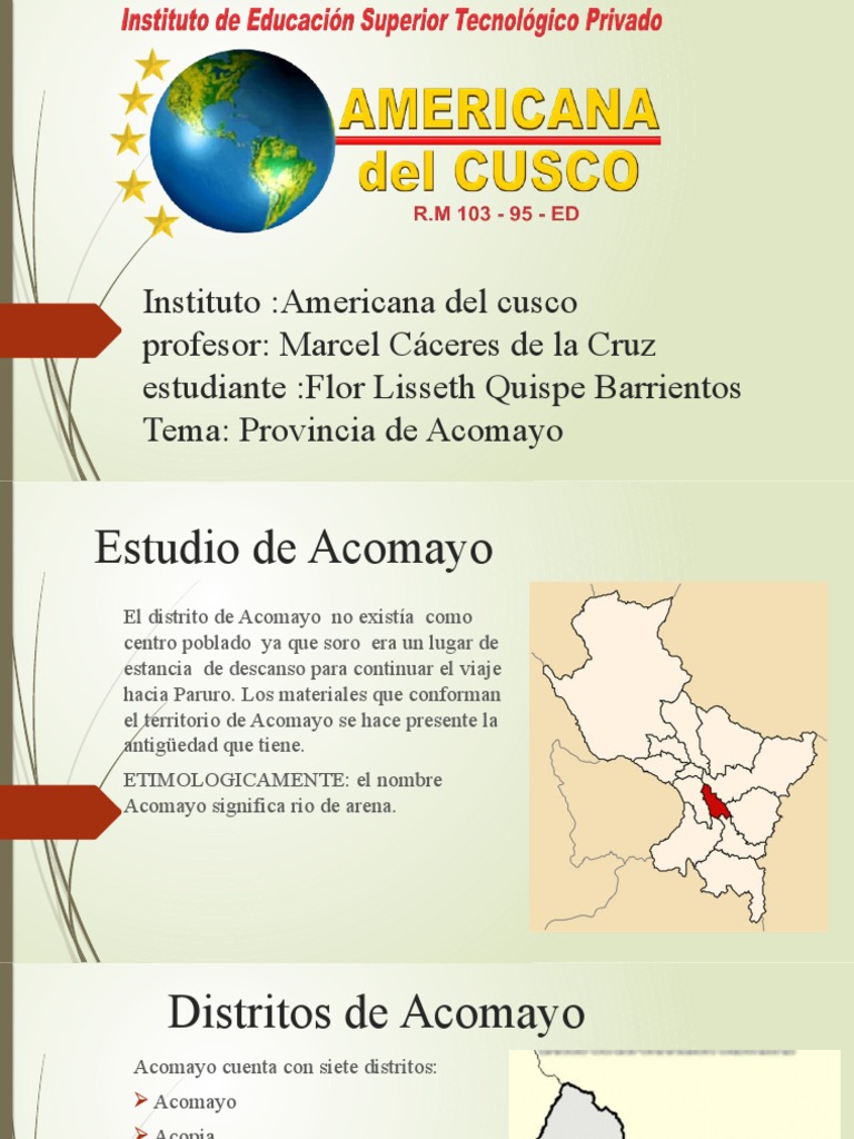 Acomayo 3 | PDF
