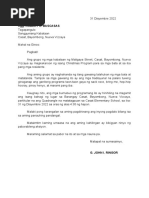 Application Letter (Tagalog) | PDF
