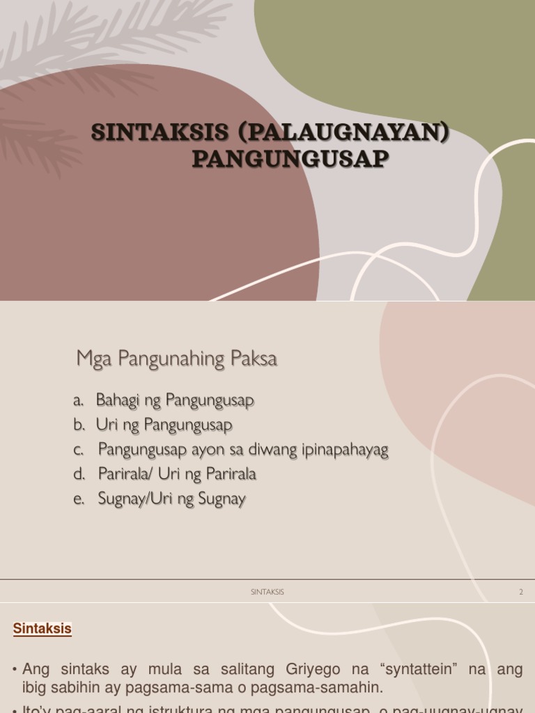 Yunit 6. Sintaksis | PDF