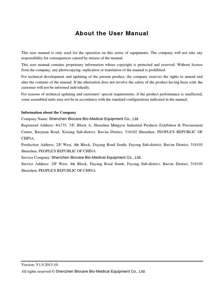 Monitor BIOCARE IM 12 y IM 15 User Manual Vet | PDF