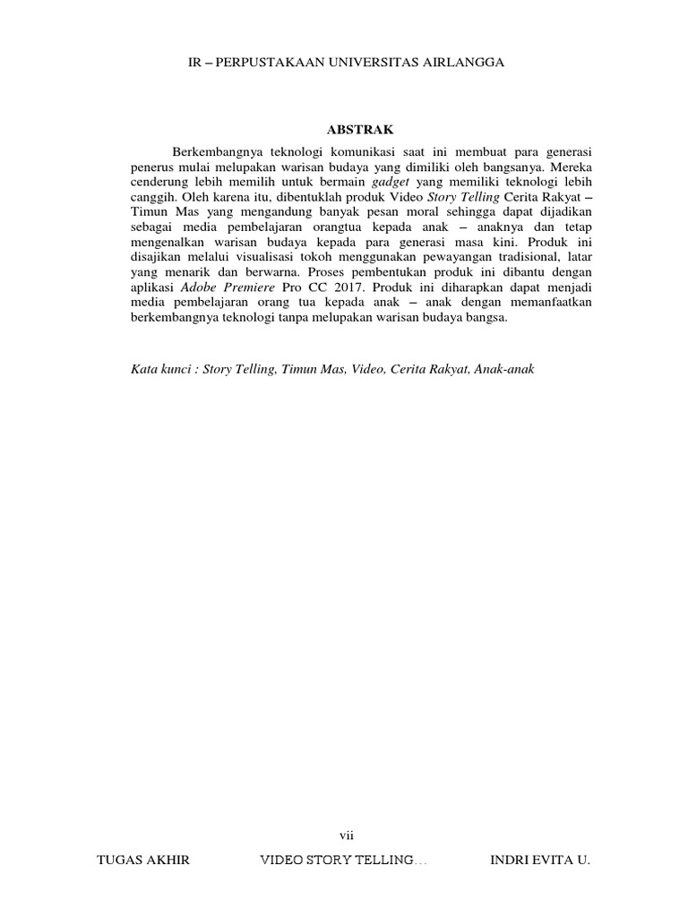 Story Telling Timun Mas | PDF