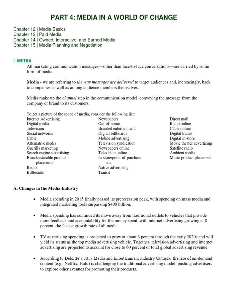 Media Basics | PDF | Mass Media | Advertising