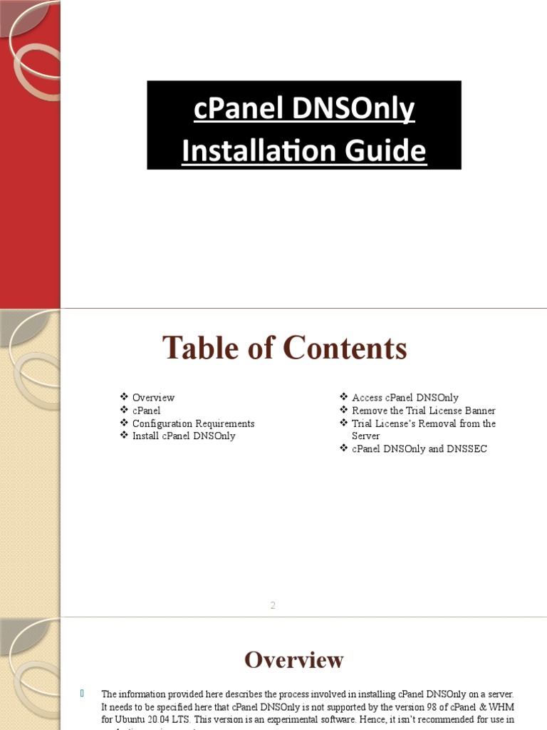 cPanel-DNSOnly-Installati 9619644 Powerpoint | PDF