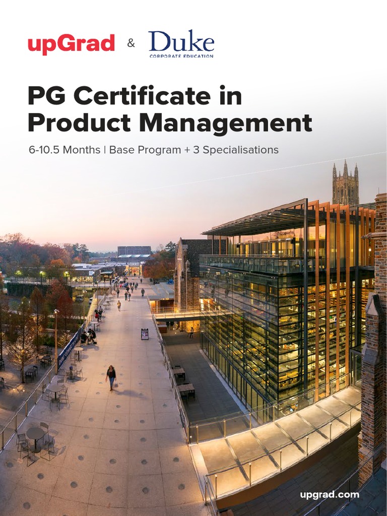 Brochure - Duke PG Certificate in Product Management Brochure | PDF ...