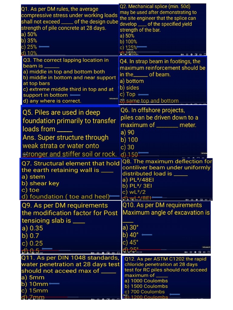 DM G+4 Exam Model Question | PDF