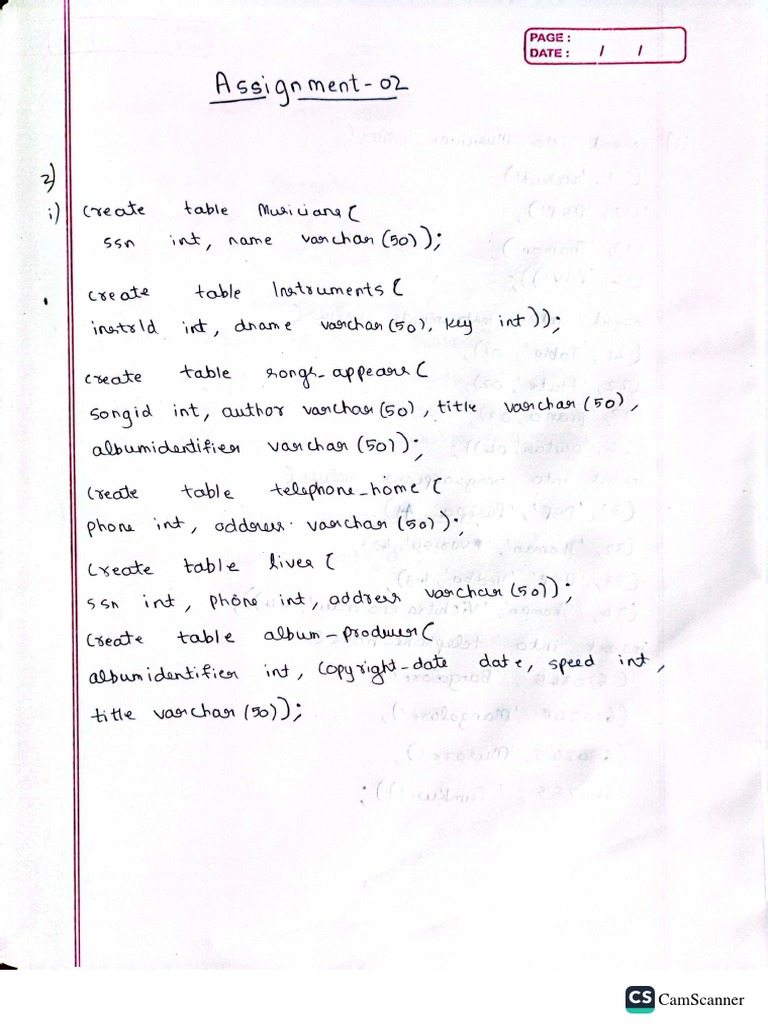 Dbms Assignment 2 Pdf