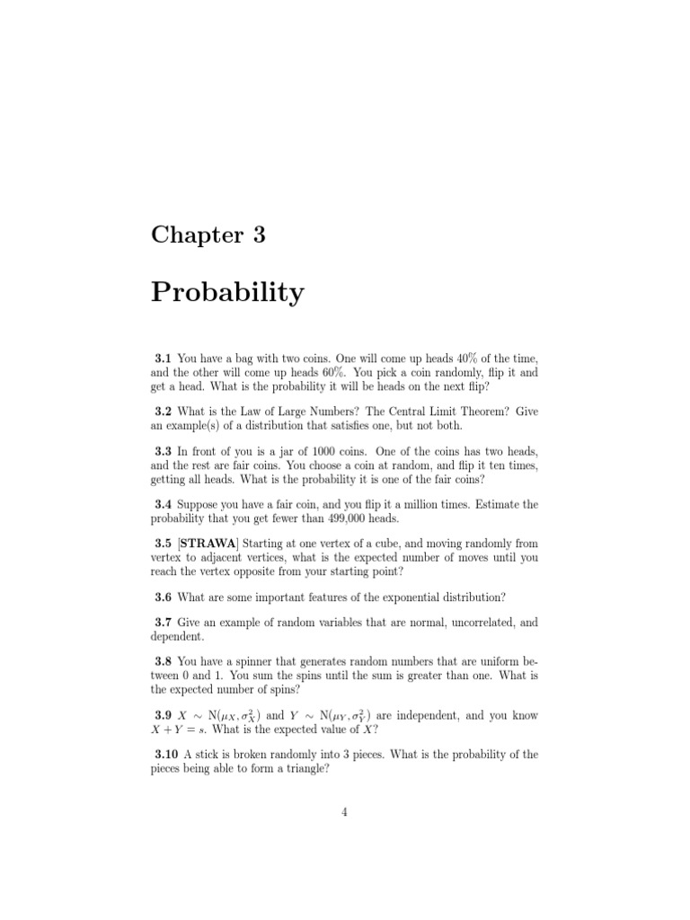 Prob | PDF | Expected Value | Probability Distribution