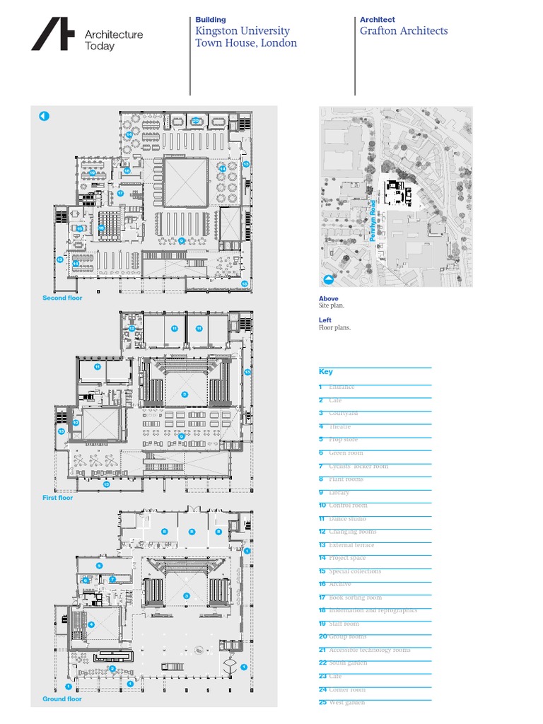 Grafton Architects Kingston University Town House Drawings AT | PDF ...