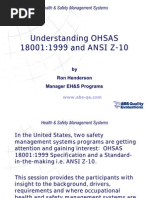 Introduction To OHSAS 18000 PDF | PDF | Occupational Safety And Health ...