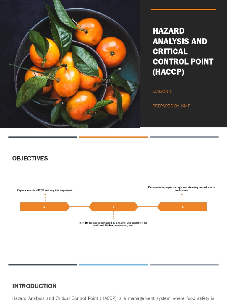 Lesson 1 - Quantity Cookery | PDF | Food Safety | Hazard Analysis And ...