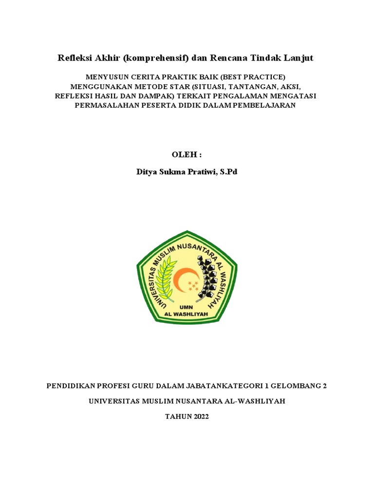 LK 3.1 Menyusun Best Practices Ditya Sukma | PDF