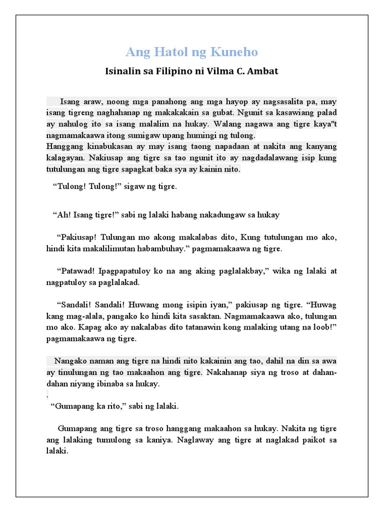 Ang Hatol NG Kuneho | PDF
