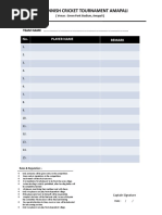 Turf Cricket Tournament Rules | PDF | Bowling (Cricket) | Ball And Bat ...