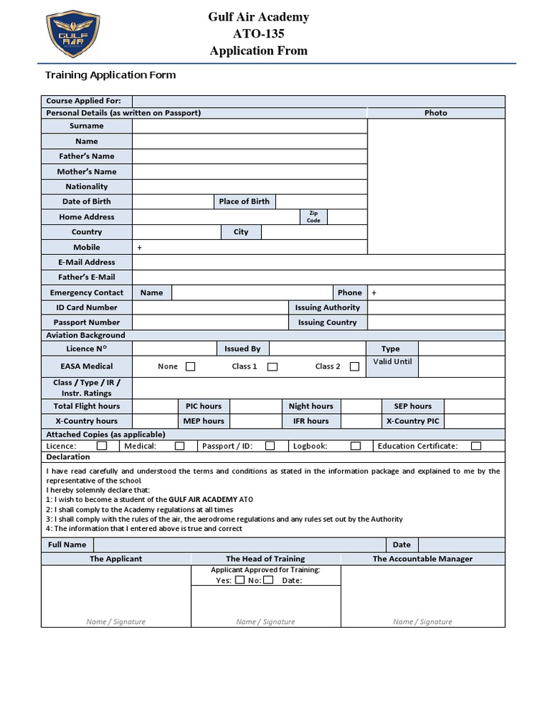 GAA Application Form | PDF | Identity Document | Government And Personhood