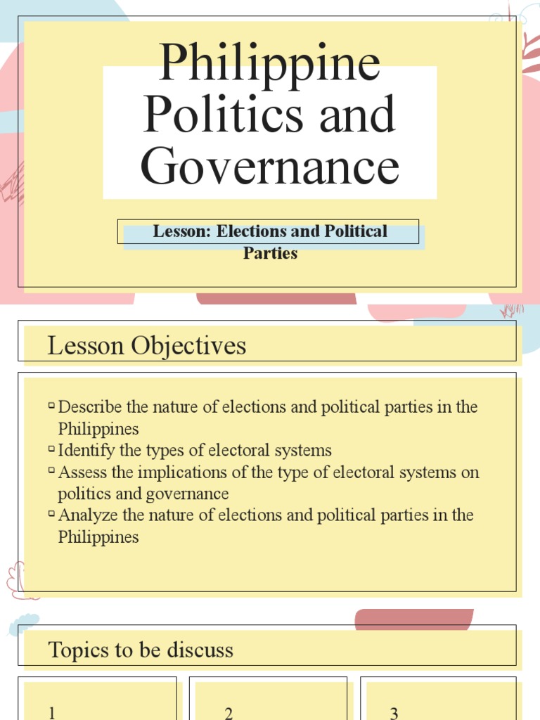 Philippine Elections and Political Parties Explained | PDF | Elections ...