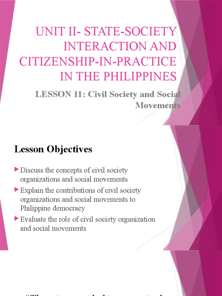 Civil Society and Social Movements in PH | PDF | Civil Society | Governance