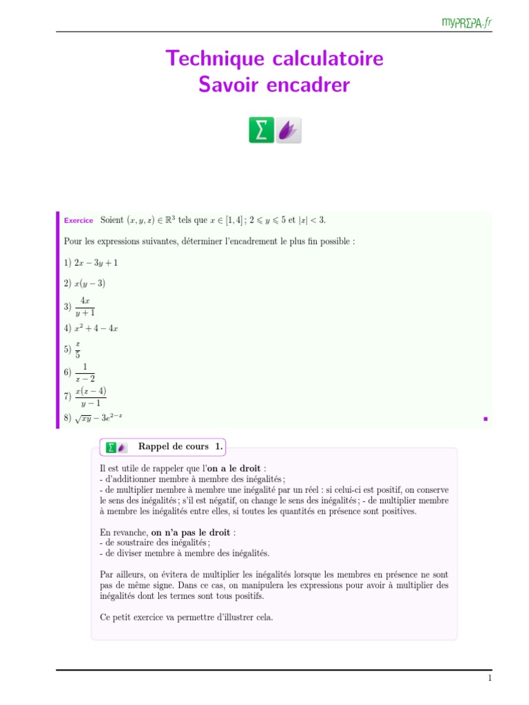 Savoir Encadrer Correction | PDF