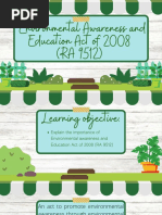 Ra 9512 - Environmental Education Act | PDF | Environmentalism ...
