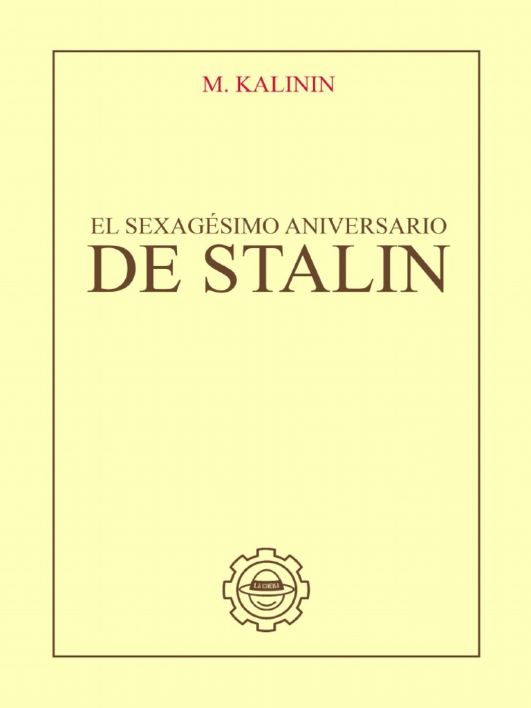 El Sexagésimo Aniversario de Stalin | PDF | Joseph Stalin | Vladimir Lenin